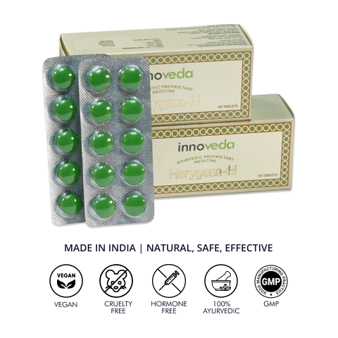 Herygena H Tablet by 1Veda - Ayurvedic Solution for Hair Health